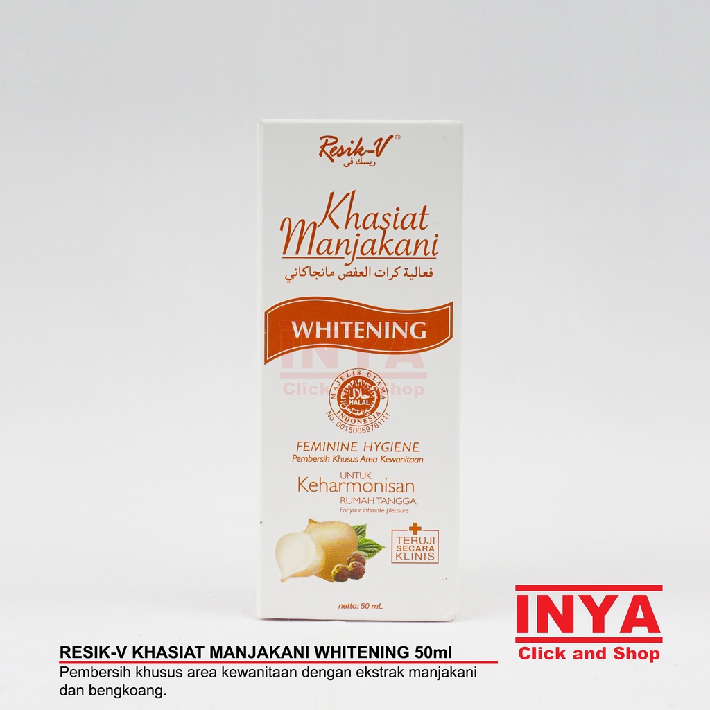 Jual RESIK V KHASIAT MANJAKANI WHITENING 50ml - Feminine Hygiene ...