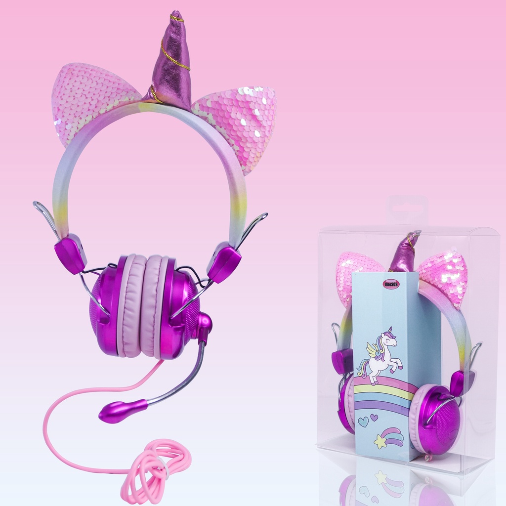 Jual TripodTongsis - Headphone Unicorn Anak-anak OS Diamond + Mic ...