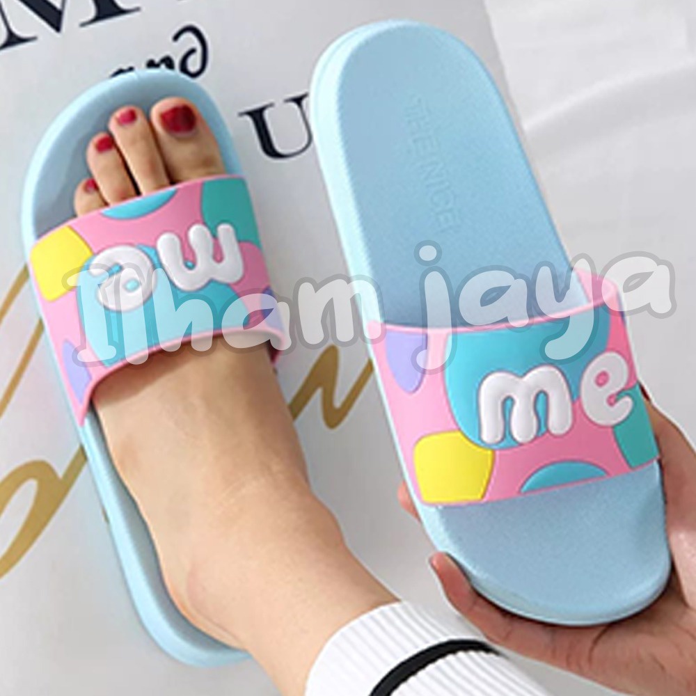 Jual Promo 06-06 SHOPEE TERMURAH!!!Sandal Cwe Slop Karet ME Slop ME ...