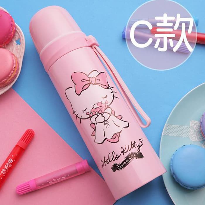 Jual WW009 Botol Thermos Lucu Wedding Bride Hello Kitty Stainless Steel ...