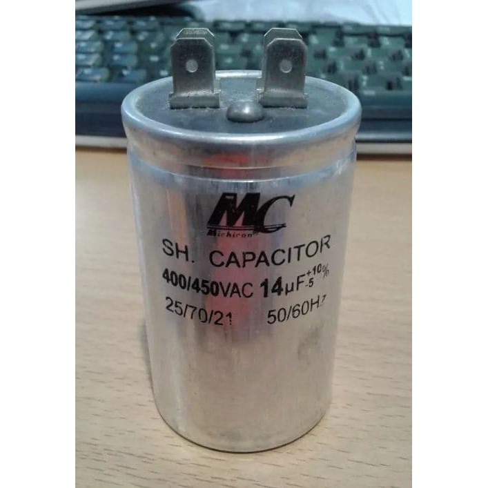 Jual Kapasitor / Capacitor 400/450VAC 14UF 50/60Hz | Shopee Indonesia