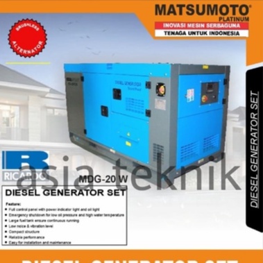 Jual GENSET SILENT MATSUMOTO 20 KVA | Shopee Indonesia