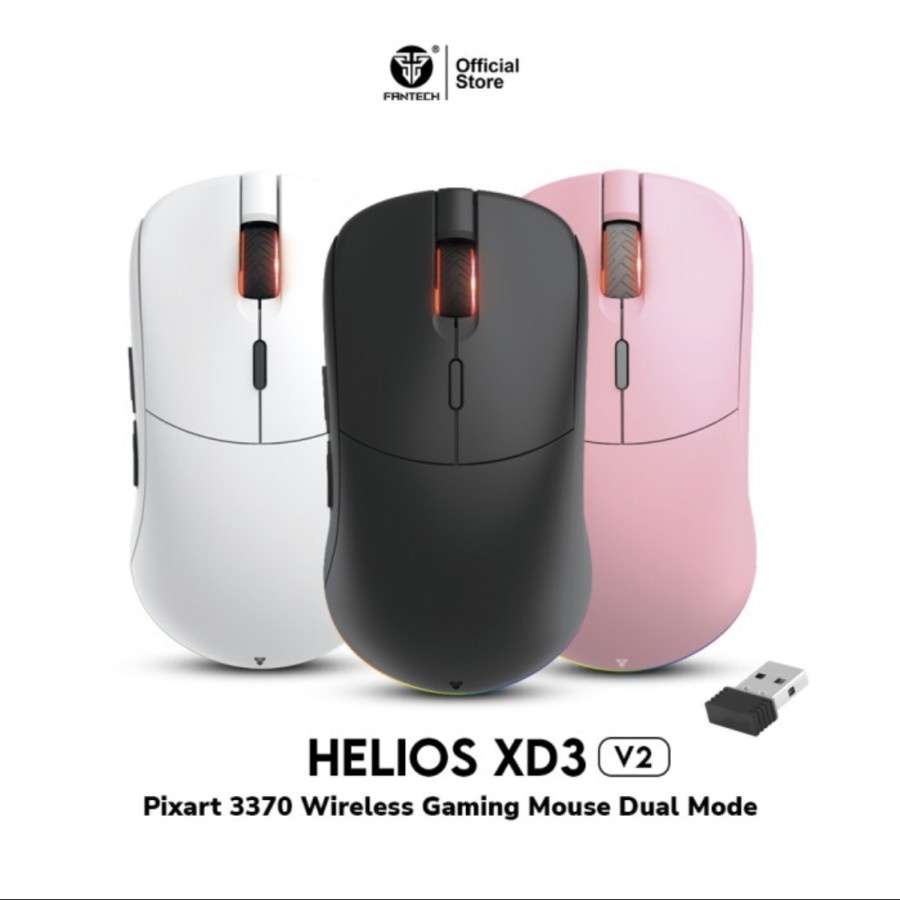 Jual Fantech XD3 V2 HELIOS Wireless Gaming Mouse Dual Mode RGB ...