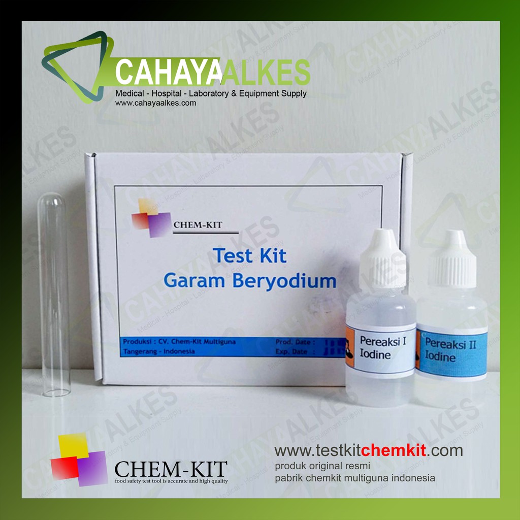 Jual Alat Test Kit Uji Garam Beryodium Chemkit | Tes Iodine Makanan ...
