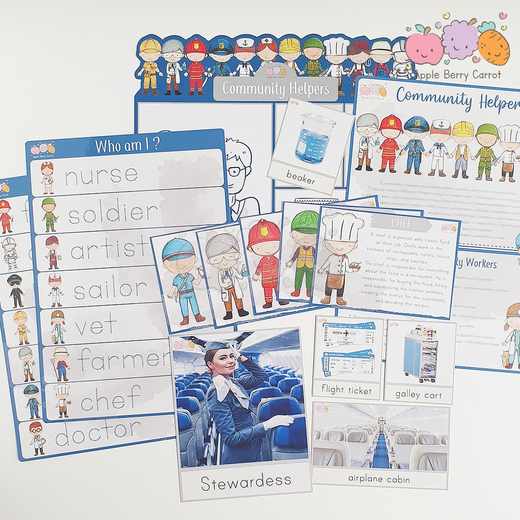 Jual COMMUNITY HELPERS / OCCUPATION PREMIUM SET | Shopee Indonesia