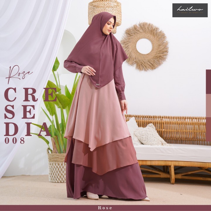 Jual NIBRAS HAITWO Cresedia 004 Aster Vest 008 Gamis Syari Set Jilbab ...