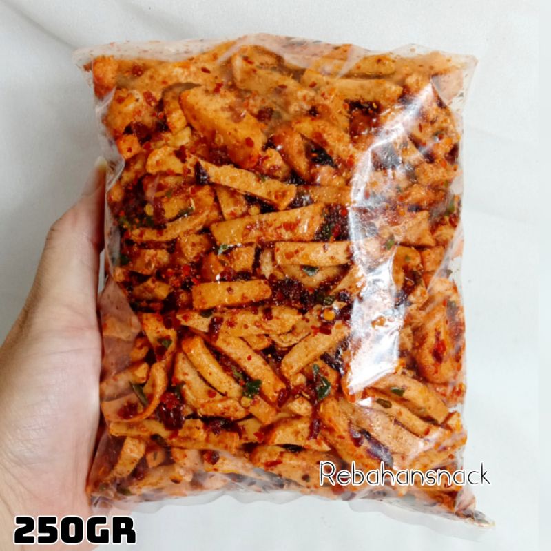 Jual BASRENG PEDAS DAUN JERUK Basreng Original 250 gram Bakso Goreng ...