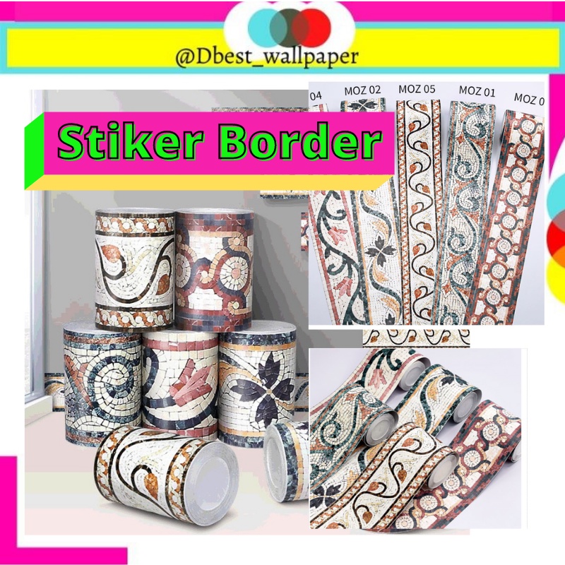 Jual [DBEST] WALLPAPER BORDER LIS LIST DINDING WALL PAPER STIKER ...