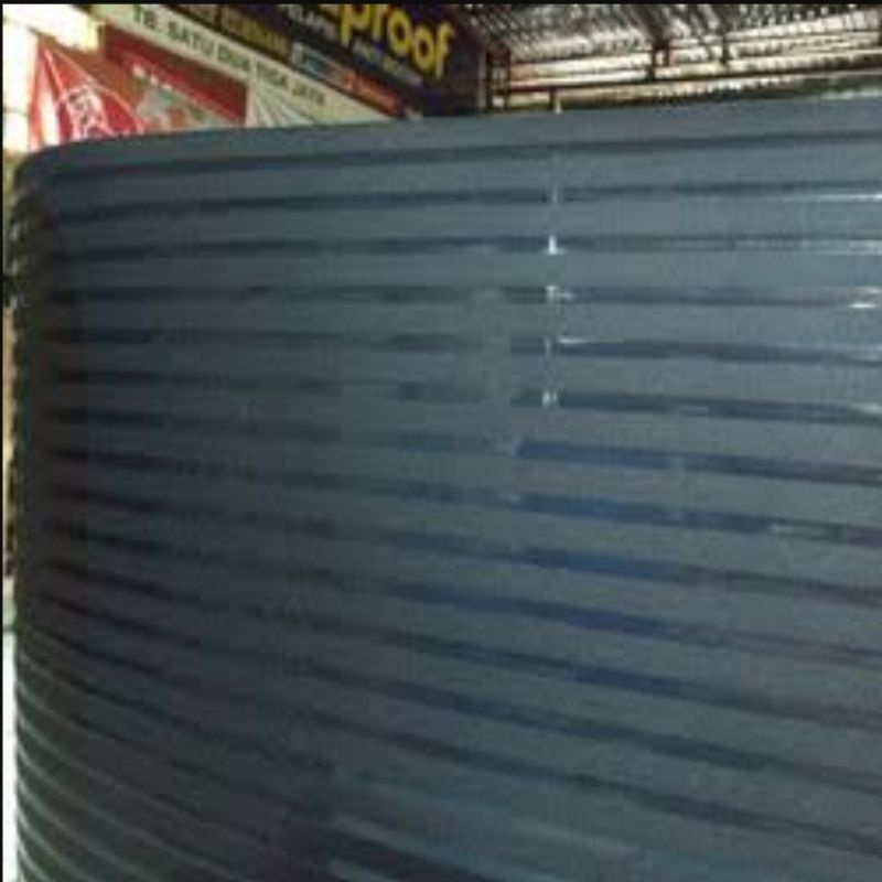 Jual plastik plat fiber penutup pagar garis maxilon stripes abu grey ...