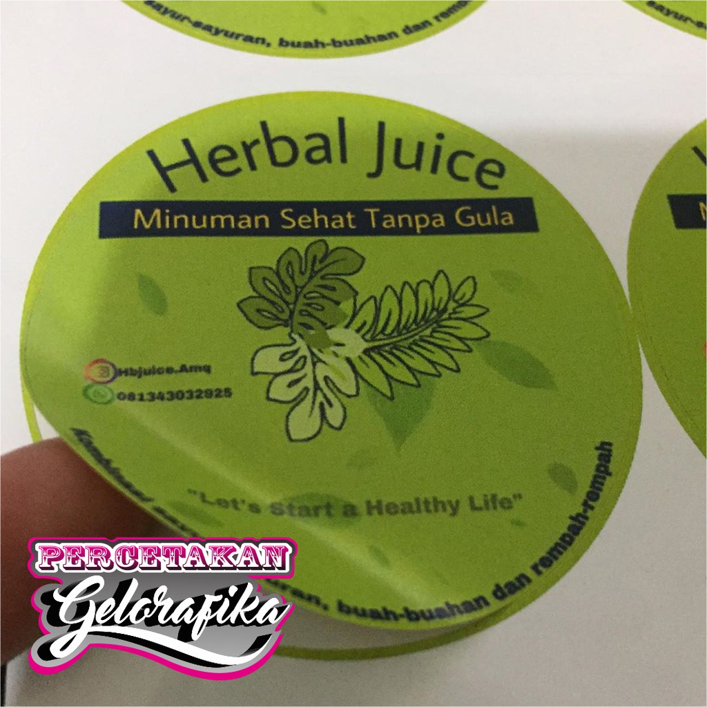 Jual STIKER JUS BUAH / JUS HERBAL LABEL KEMASAN BOTOL | Shopee Indonesia