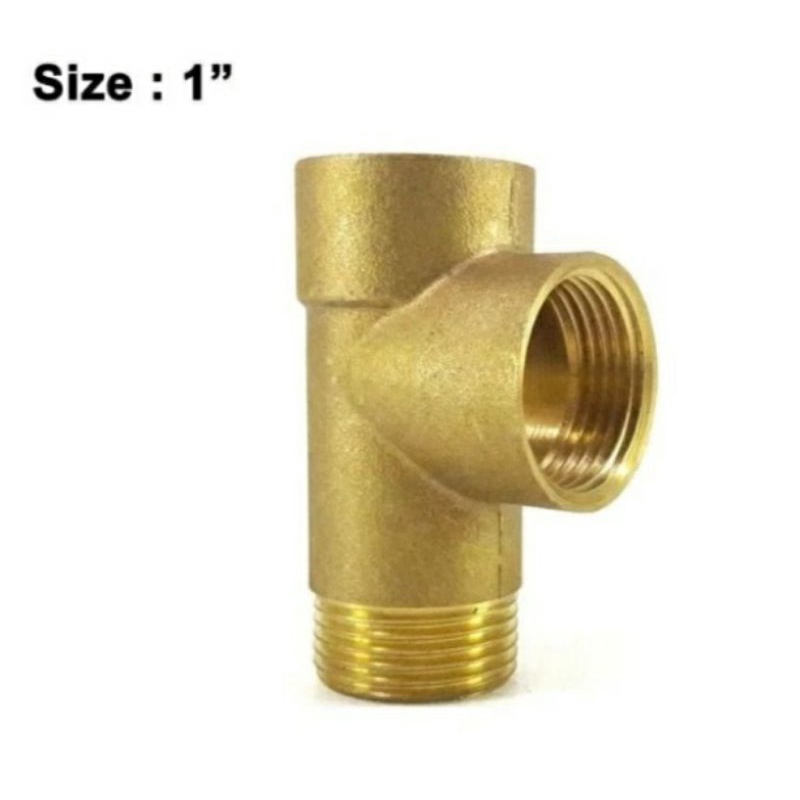 Jual TEE kuningan/TEE WAY 1"/Exel Pump/T Jet pump 1" tebal | Shopee ...