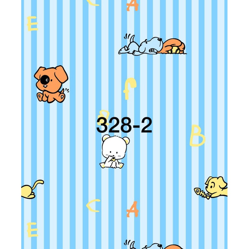 Jual Wallpaper Dinding Anak Motif Abjad Garis Kartun Lucu Chta | Shopee Indonesia