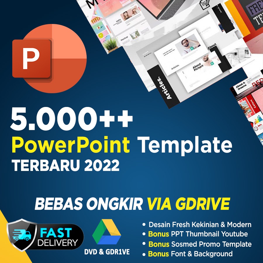 Jual 5.000+ Premium Template PPT Power Point Modern Kekinian Slide ...