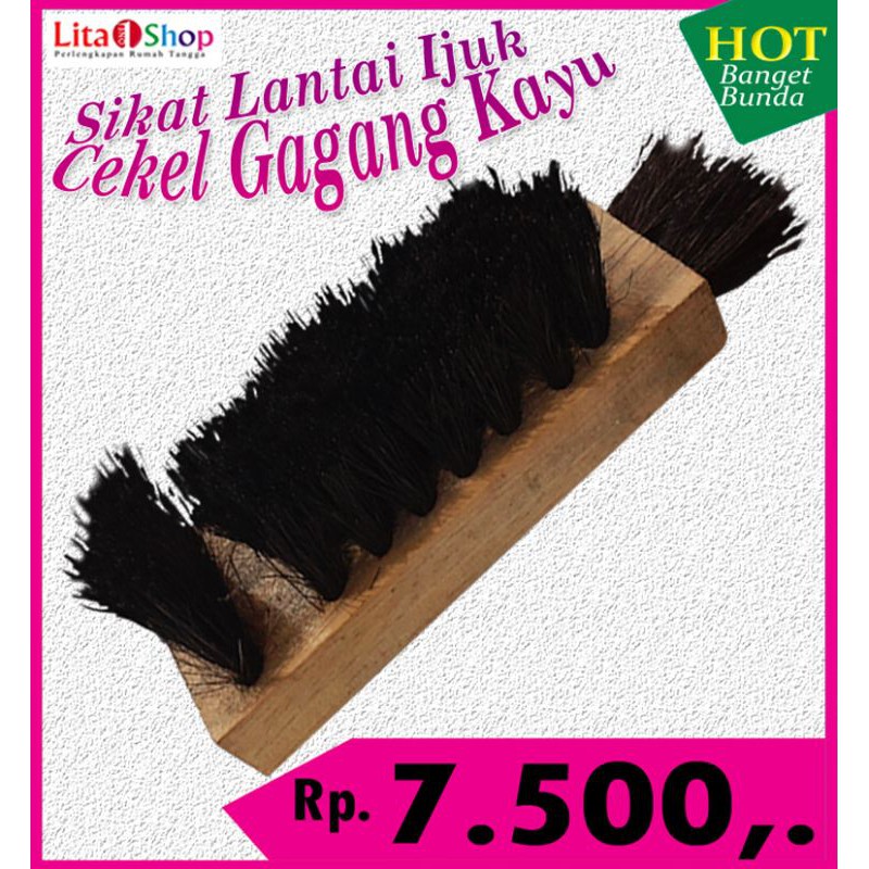 Jual Sikat Lantai Ijuk/Gagang Kayu/Cekel | Shopee Indonesia