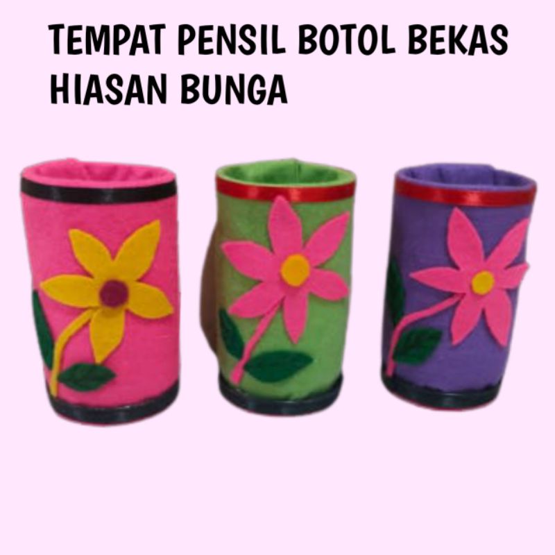 Jual kerajinan botol bekas motif bunga | Shopee Indonesia