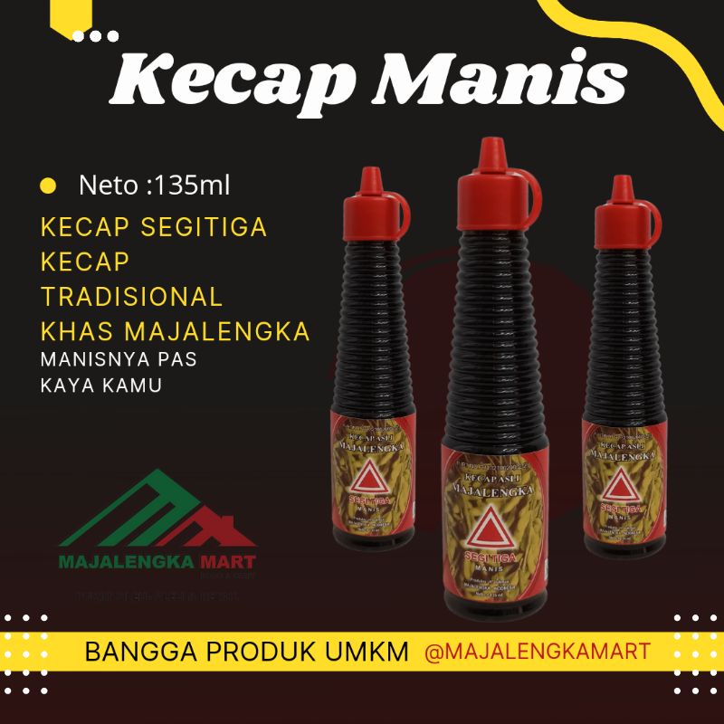 Jual Kecap Manis Asin Manis Sedang SEGITIGA 135ml Kecap Asin Kecap ...