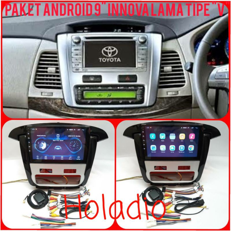 Jual PAKET HEAD UNIT ANDROID 9 INCH INNOVA LAMA TIPE E / TIPE G / TIPE ...