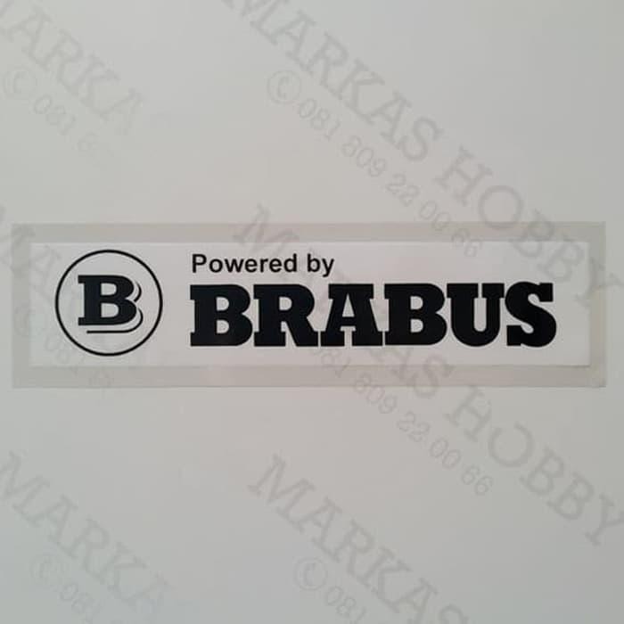 Jual Stiker / Sticker Mercedes-Benz Brabus White Rectangle Tempel Dalam ...