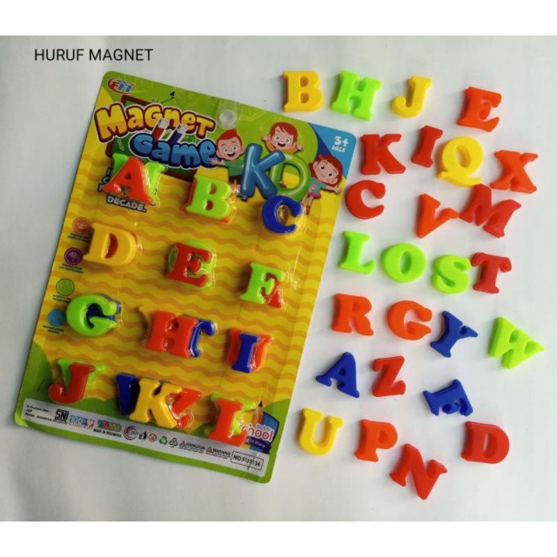 Jual Mainan anak edukasi mengenal huruf magnet dan hijaiyah | Shopee ...