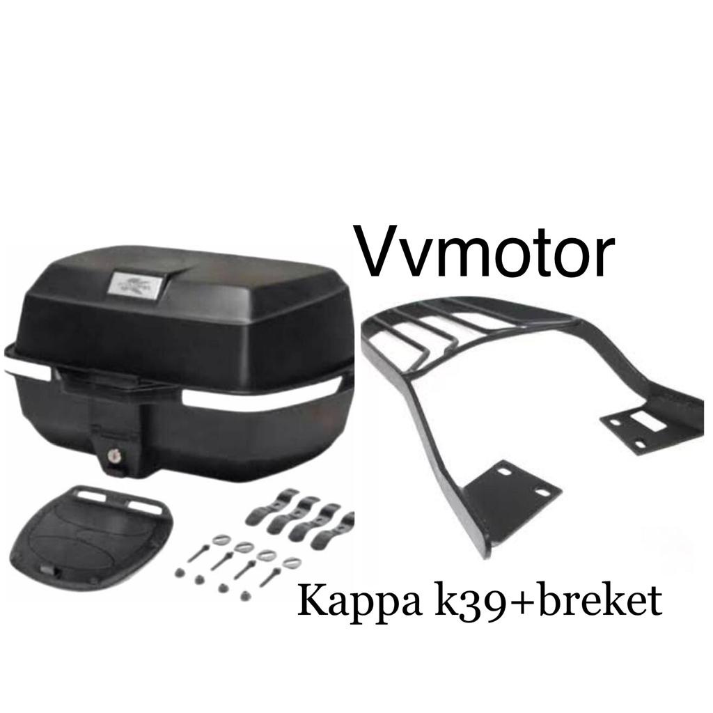 Jual KOMPLET BOX KAPPA K39 + BREKET 1SET SUDAH LENGKAP KAPASITAS 40LITER MUAT 2HELM HALFACE ...