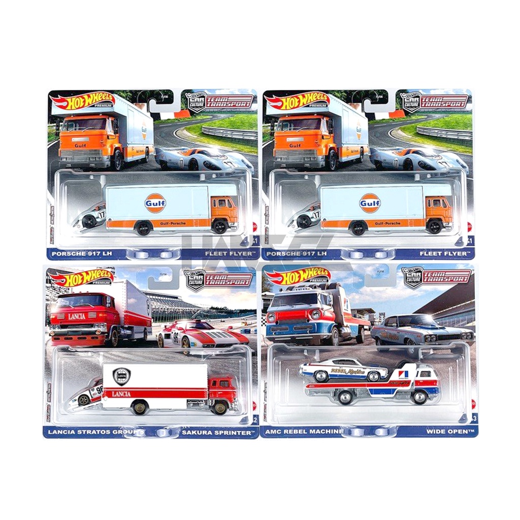 Jual Hotwheels Team Transport Mix Q 2022 (SET 4) porsche lancia amc ...