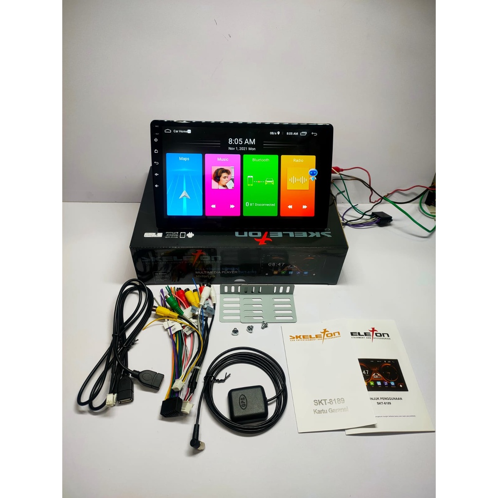 Jual Head Unit Android 9 inch Skeleton 8189 MirrorLink | Shopee Indonesia