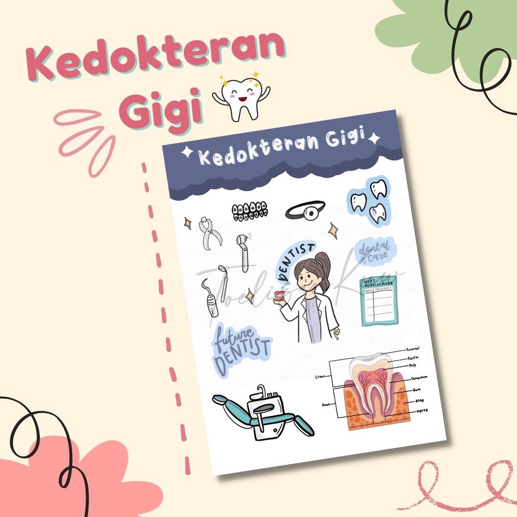 Jual Kedokteran Gigi Sticker Sheet | Shopee Indonesia
