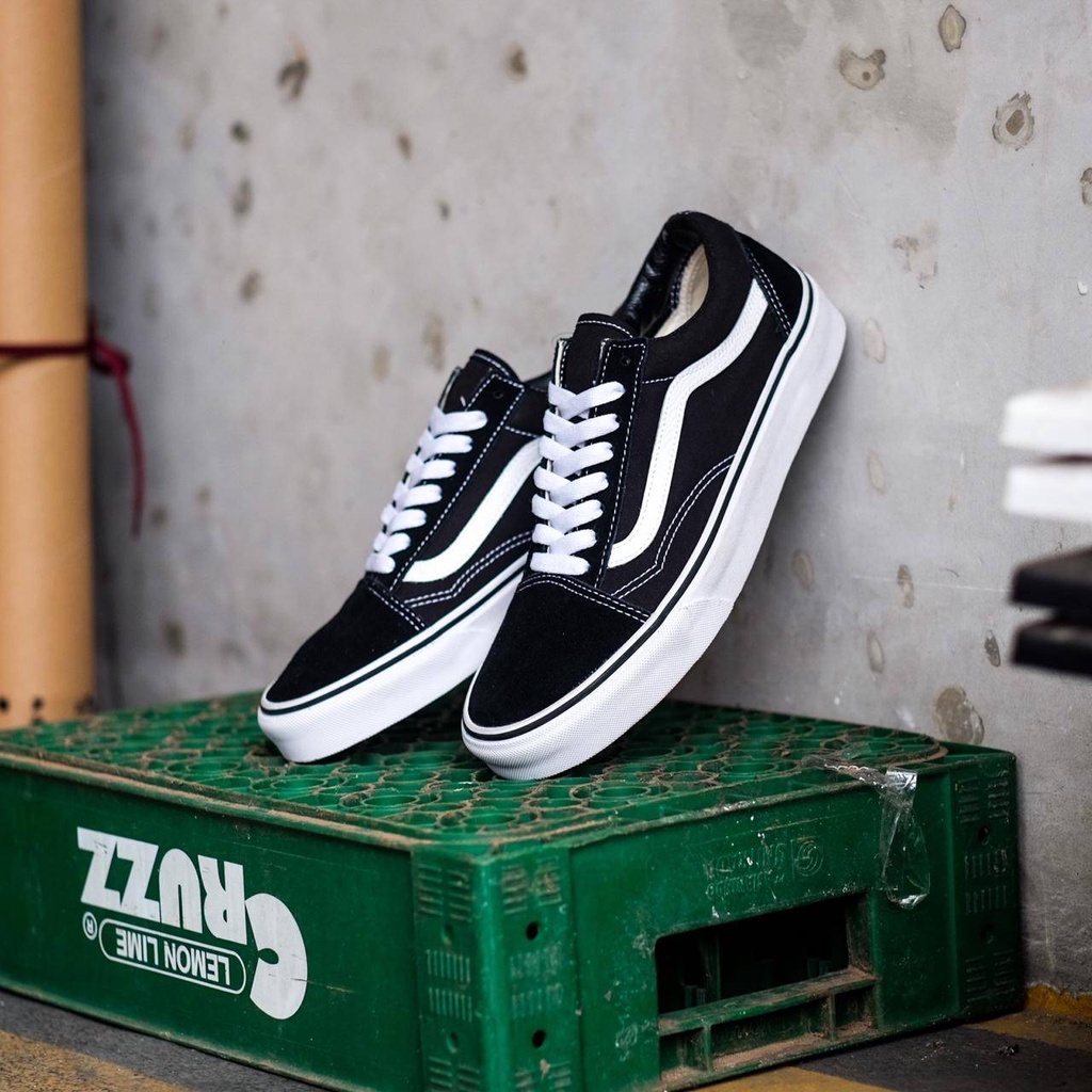Jual Vans Old Skool Classic Black White Original Shopee Indonesia