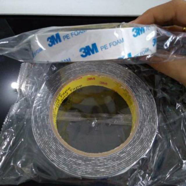 Jual Perekat Double Tape 3M PE Foam 2cm 20mm x 4M - Isolasi BB Busa ...