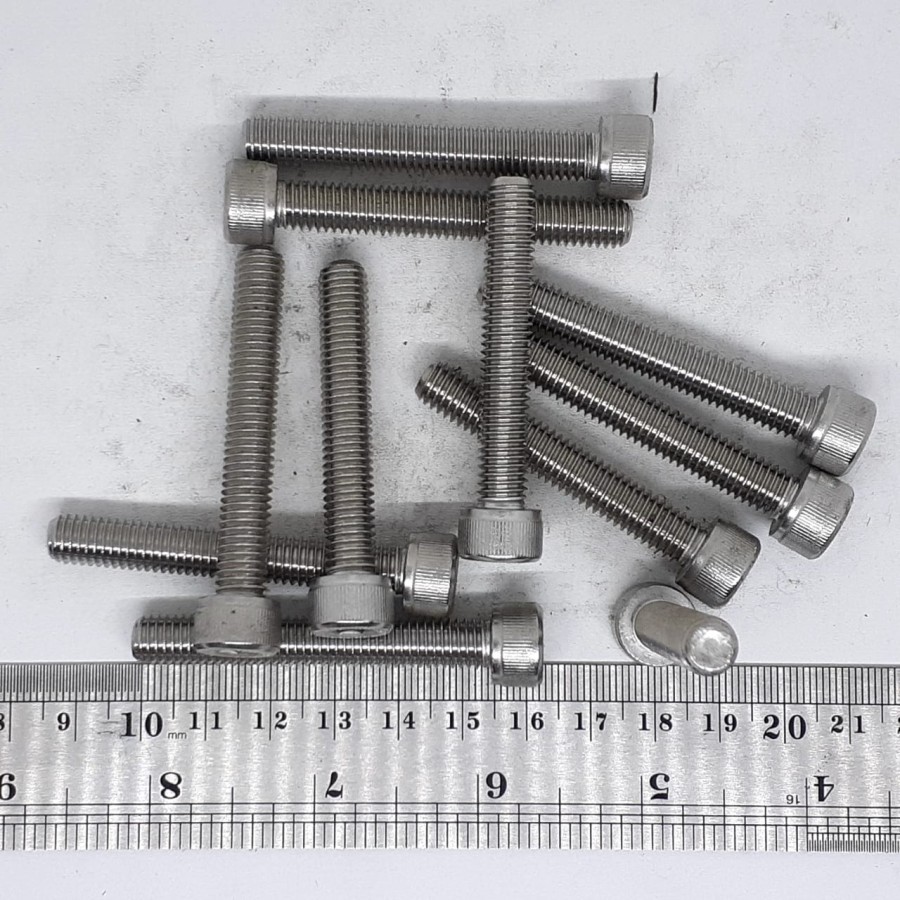 Jual BAUT L M8X55 STAINLESS M8 X 55 SS SUS 304 KUNCI L6 BAUT 13 PANJANG 5,5CM 5,5 CM HEAD SOCKET ...