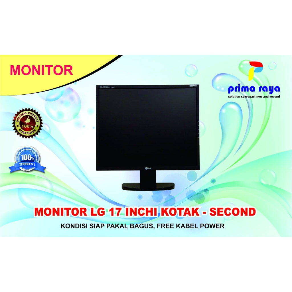Jual LCD Monitor LG 17 Inch Kotak Second | Shopee Indonesia