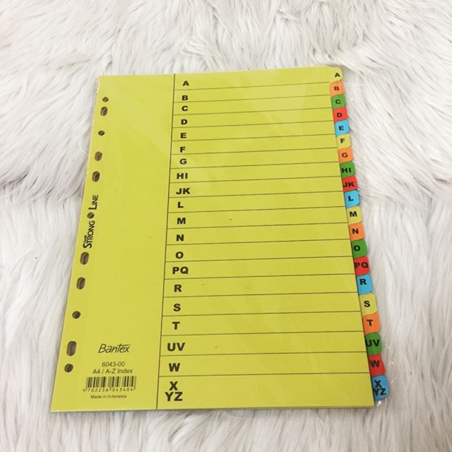 Jual BANTEX BINDER DIVIDER A4 PEMBATAS FILE | Shopee Indonesia