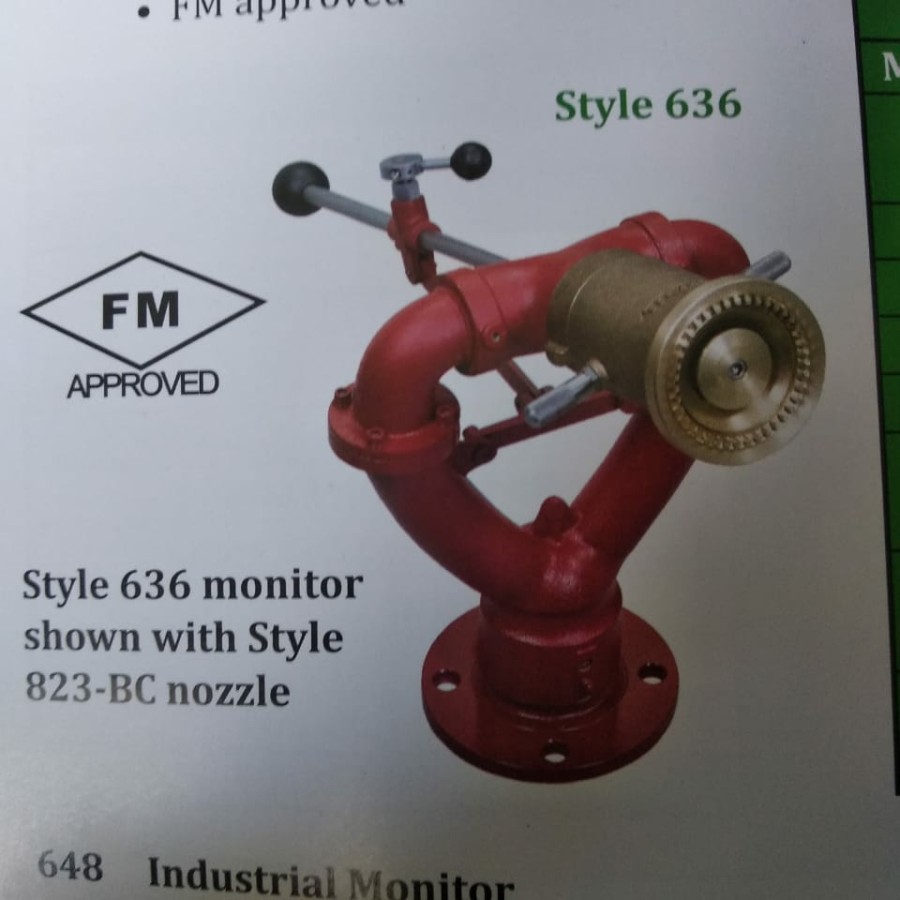 Jual Fire monitor love protek type 636 all brass belum termasuk nosel ...