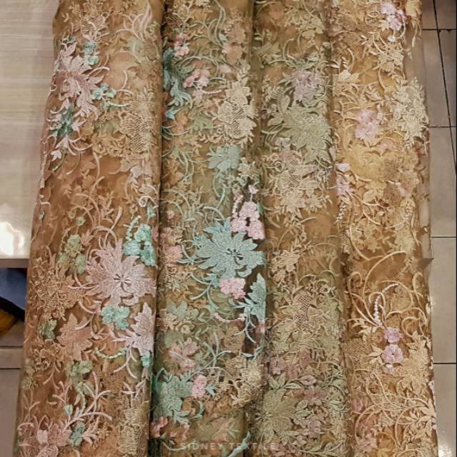 Jual Tulle / Tile Bunga Dimensi Bahan Dasar Nude per 1 meter | Shopee ...