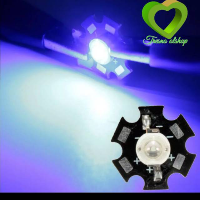 Jual HPL 1 WATT EPILED Blue/Biru + pcb star | Shopee Indonesia