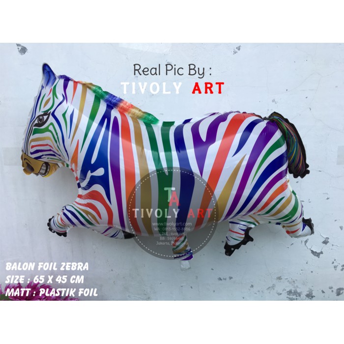 Jual Balon Foil Zebra / balon ulang tahun anak/ balon pesta | Shopee ...