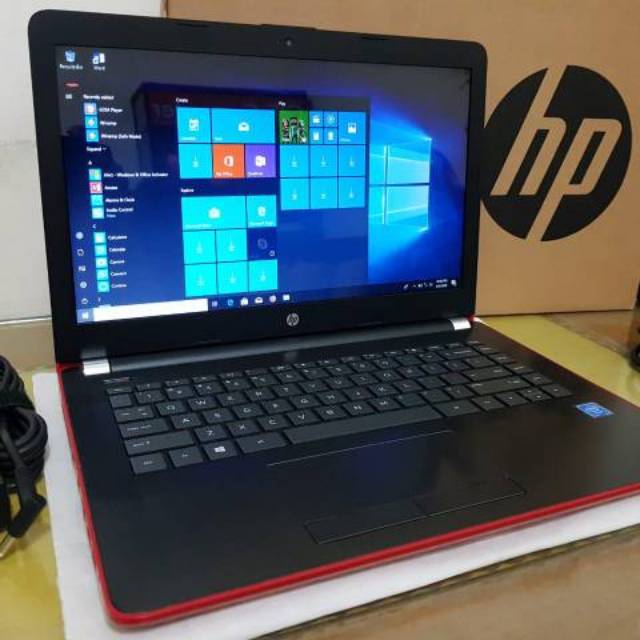 Jual Laptop HP 14-AM514TU Intel CPU N3060 RAM 4GB Kencengg Merah Mulus ...