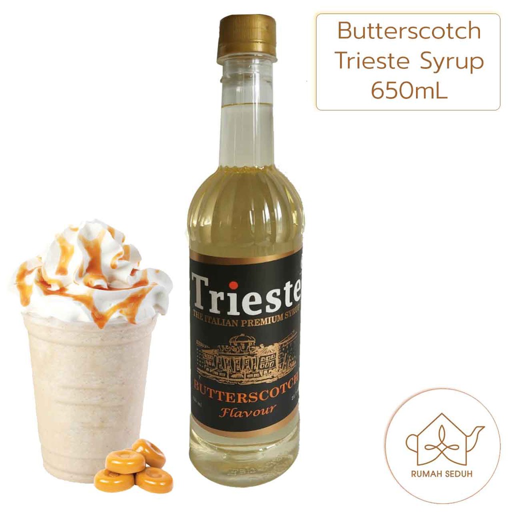 Jual 650 mL Butterscotch Syrup Trieste - Sirop Butter Scotch - Sirup ...
