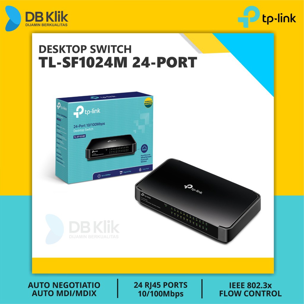 Jual Switch TP Link TL-SF1024M 24 Port 10/100Mbps - Hub TP-Link TL ...