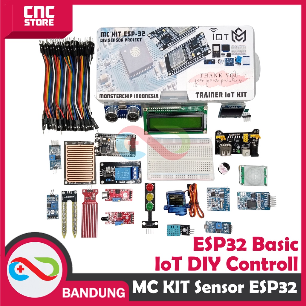 Jual KIT SENSOR ESP32 BASIC IoT DIY CONTROLL WITH BLUETOOTH & WIFI ...