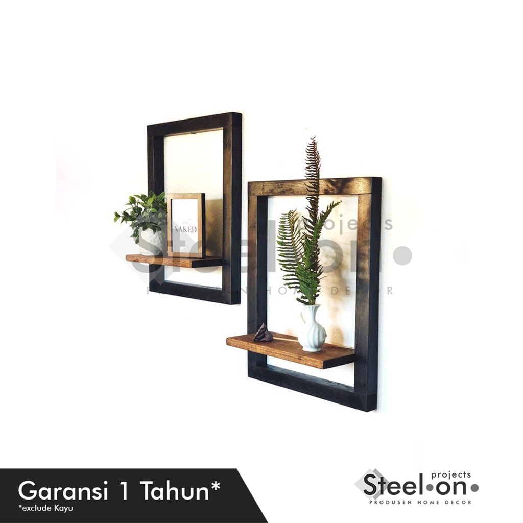 Jual 011 rak dinding model minimalist cocok untuk rumah minimalist/kost ...