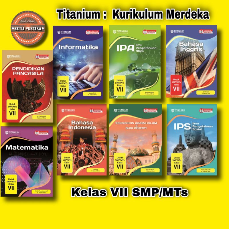 Jual Buku Teks Pendamping Kurikulum Merdeka kelas VII SMP/MTs - Titanium - ORIGINAL | Shopee ...