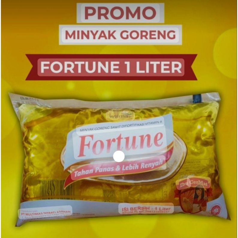 Jual FORTUNE Minyak Goreng 1 Liter / Minyak Goreng Ekonomis | Shopee ...