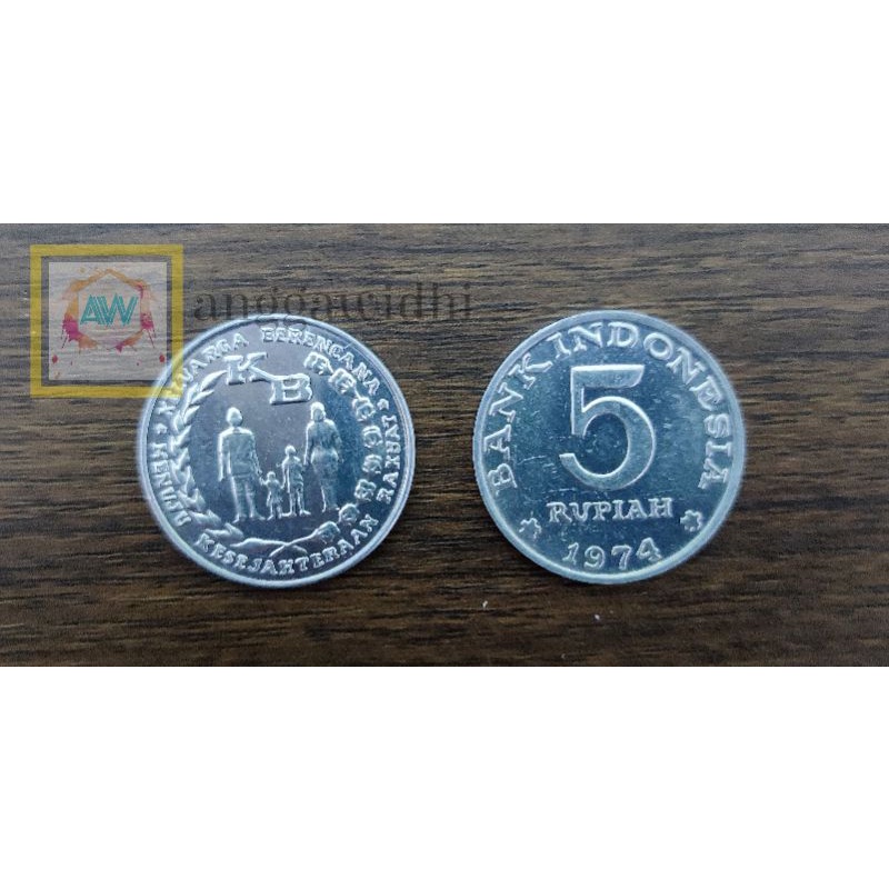 Jual Koin 5 Rupiah KB Besar Tahun 1974 | Shopee Indonesia