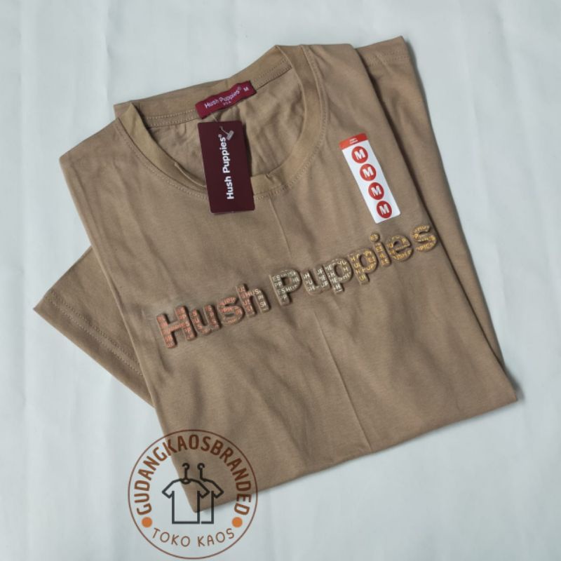 Jual kaos hush puppies lengan pendek embos flocking | Shopee Indonesia