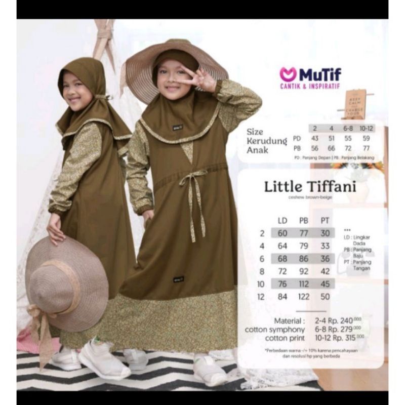 Jual GAMIS MUTIF ANAK TIFFANI CESHEW BROWN BEIGE BY MUTIF | Shopee ...
