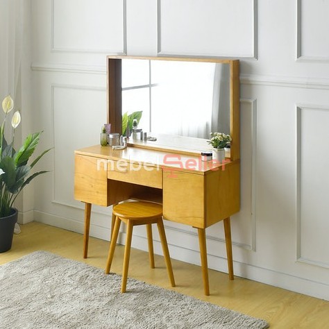 Jual Meja Rias Moana Set Maple (Meja+ Stool) Kayu Jati Solid | Shopee ...