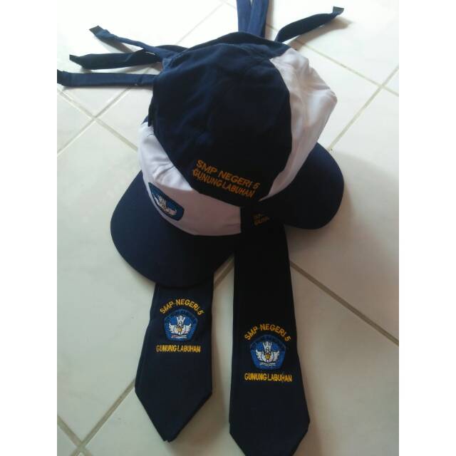 Jual Topi SMP logo baru dengan identitas sekolah | Shopee Indonesia