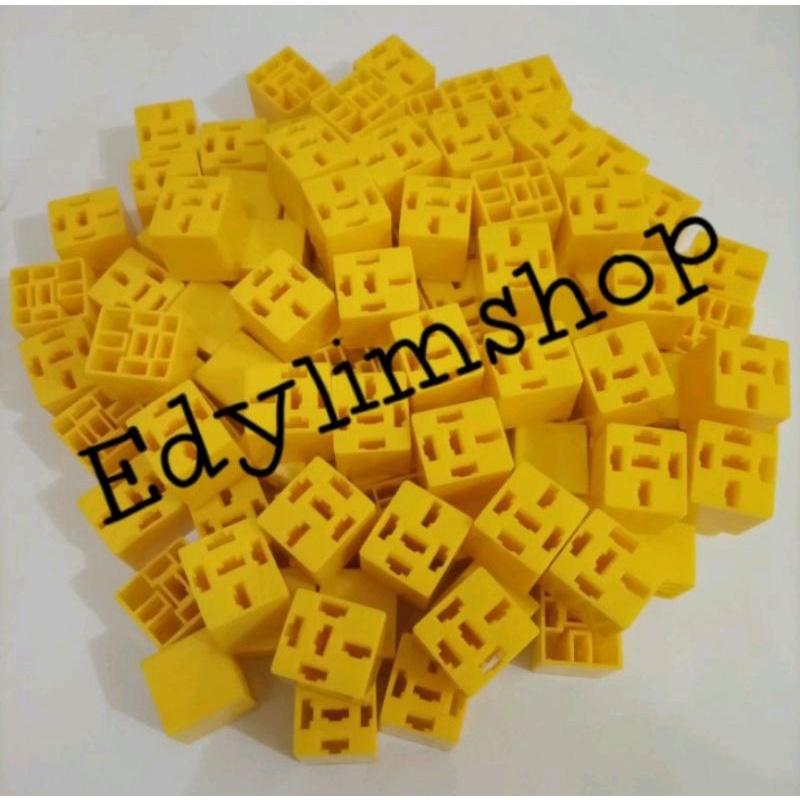 Jual Rumah socket soket relay kosong kaki pin 4/5 kuning (harga per 50 ...