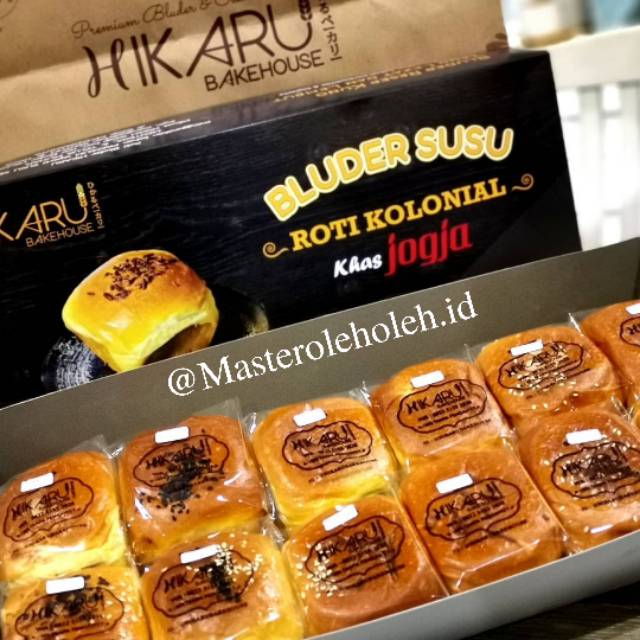 Jual Bluder Hikaru Roti Kolonial Isi 1 Gratis Bubble/Dus Bluder Susu ...